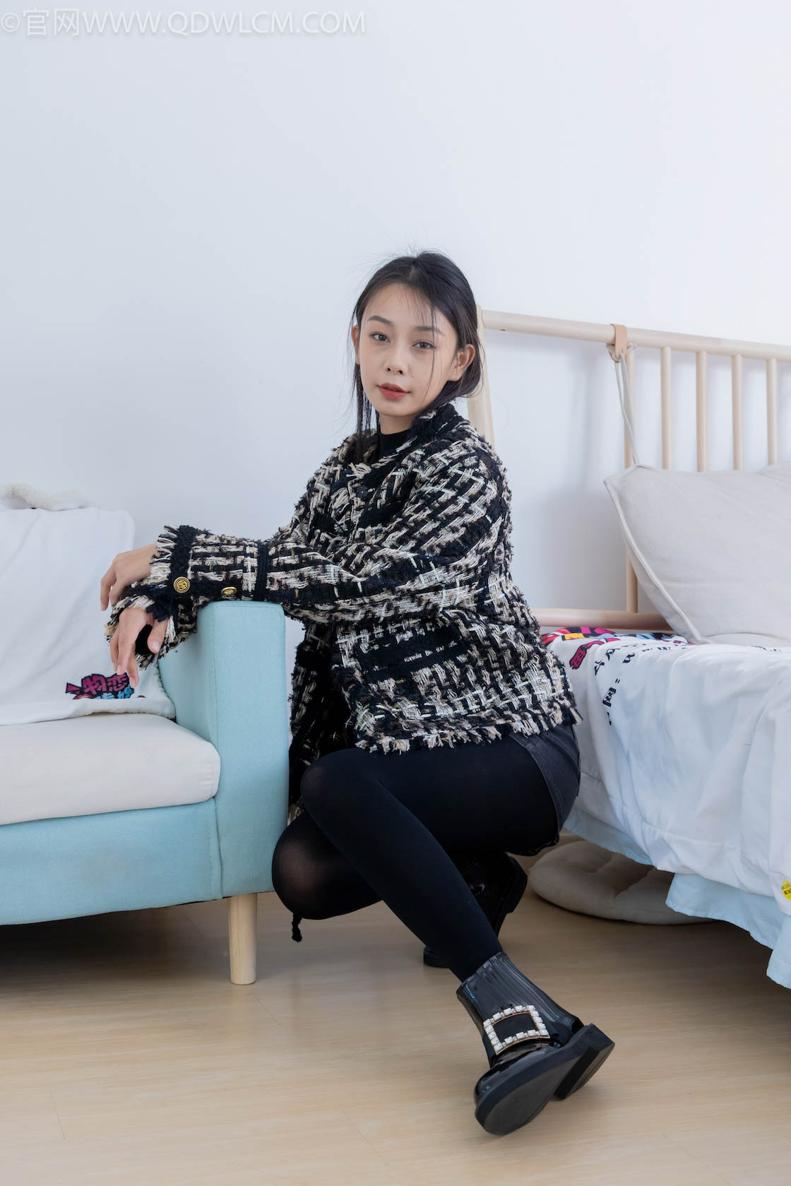 物恋传媒2166期：岚岚-短靴、厚黑丝、物恋传媒摄影作品 - 物恋传媒